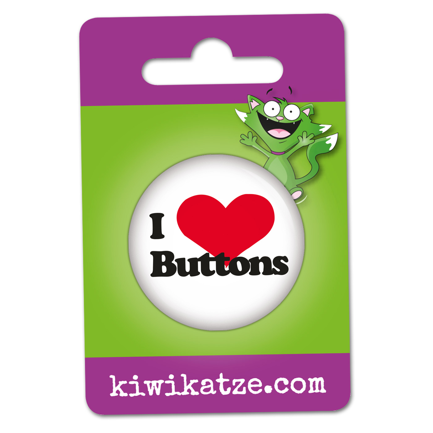 I love Buttons Button Anstecker | Button Online Shop Kiwikatze